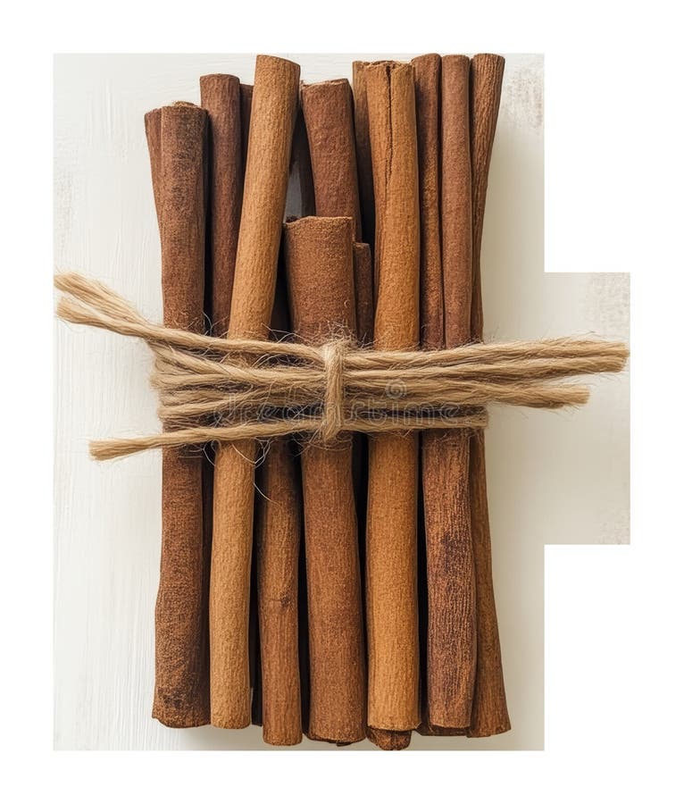 Bundle of Cinnamon Sticks Tied with Twine, Aromatic Spice Concept Stock ...