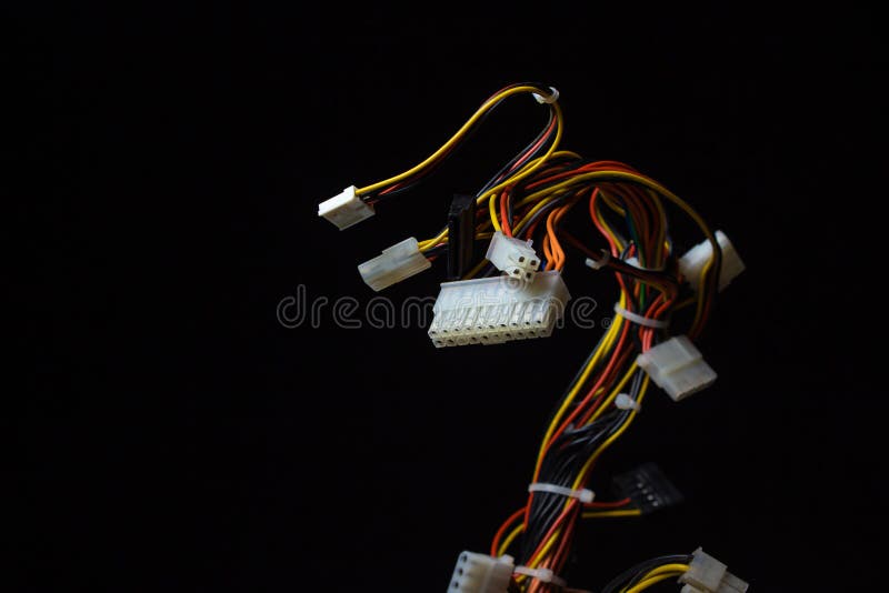 Computer wires stock image. Image of hardware, cable - 10139235