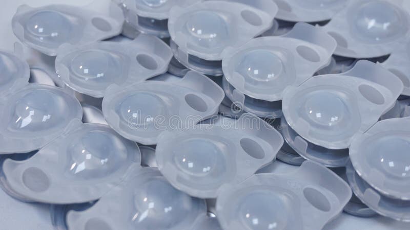 Bundle of daily Contact Lenses Stock Photo - Image of lens, hygiene ...