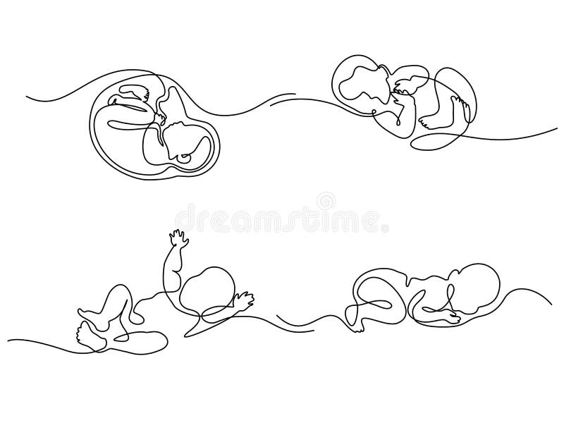 Sketch Lying Newborn Baby Girl Stock Illustrations – 136 Sketch Lying ...