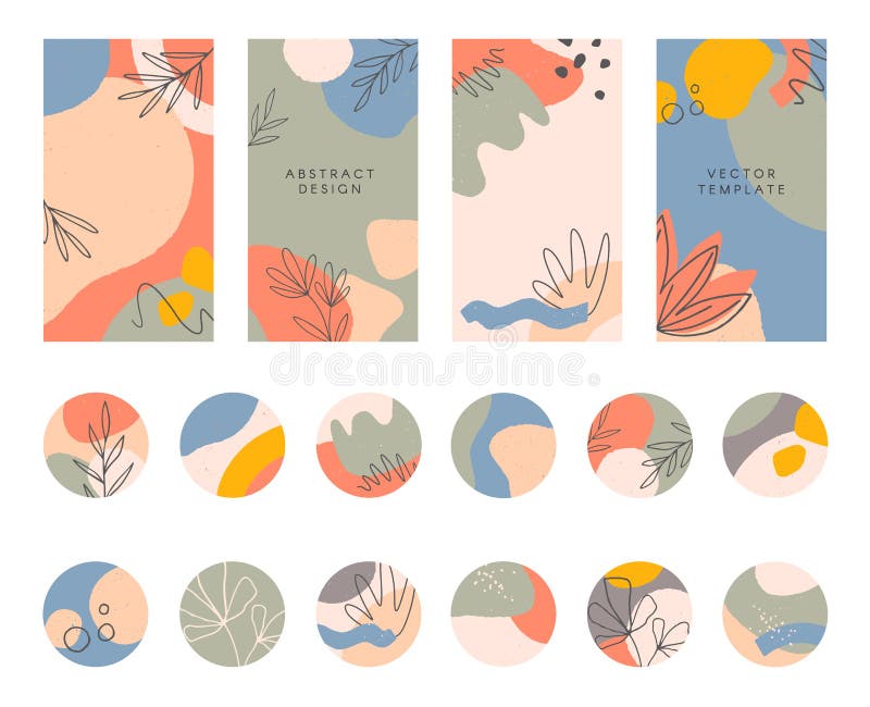 Bundle Story Kit Set of Social Media Instagram Floral Flowers Stories ...