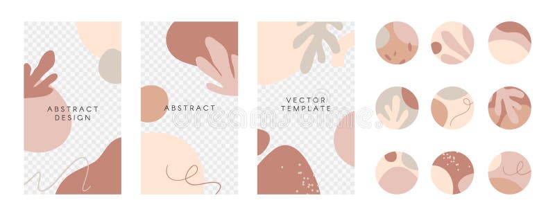 Bundle of Editable Insta Story Templates and Highlights Covers Stock ...