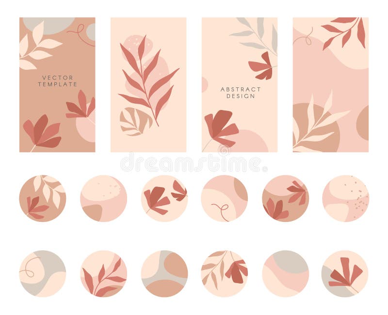 Bundle Story Kit Set of Social Media Instagram Floral Flowers Stories ...