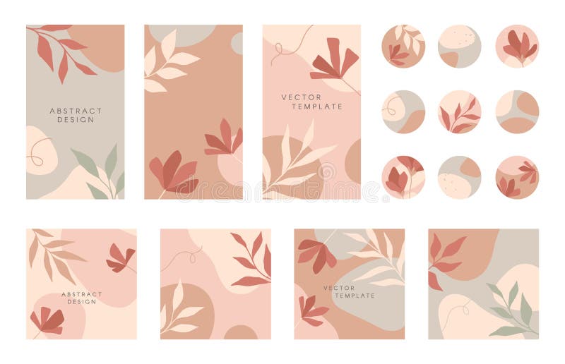 Bundle of Editable Insta Story Templates and Highlights Covers Stock ...