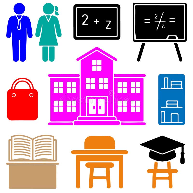 Bundle Education Icon Art and Illustrator Eps Stock Vector ...