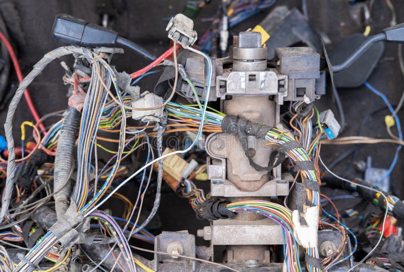 A Bundle of Electrical Wires or Cables is Strongly Mixed Up with Each ...