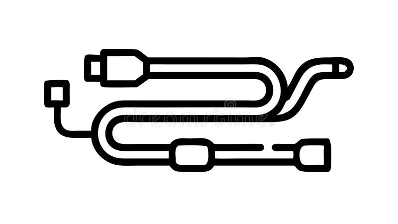 Bundle of Electrical Wires Outline Icon, Vector Design Generative AI ...