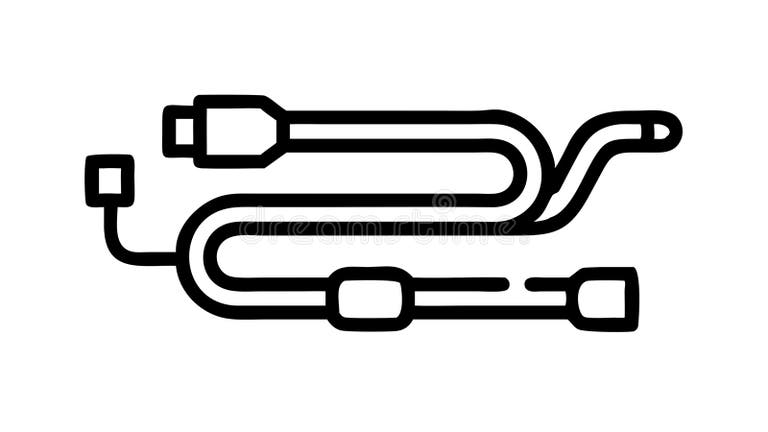 Bundle of Electrical Wires Outline Icon, Vector Design Generative AI ...