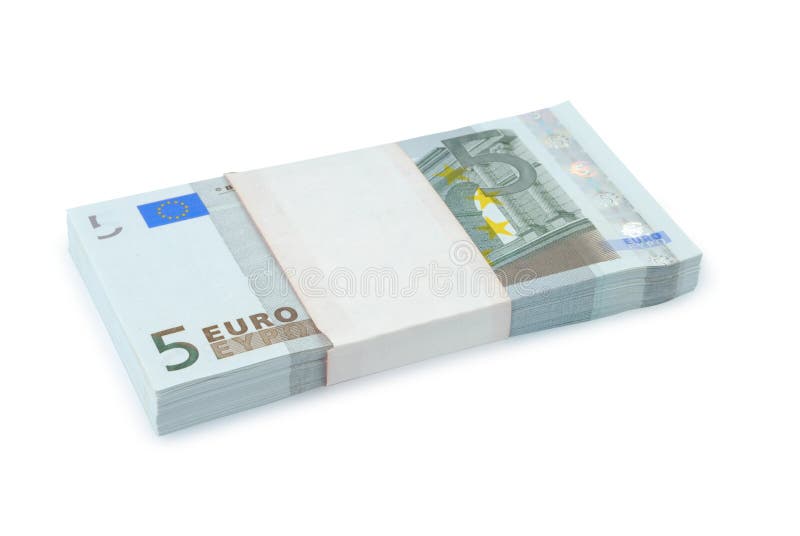 Bundle Of 500 Euro Bank Notes Fasten With Money Stock Photo - Image of ...