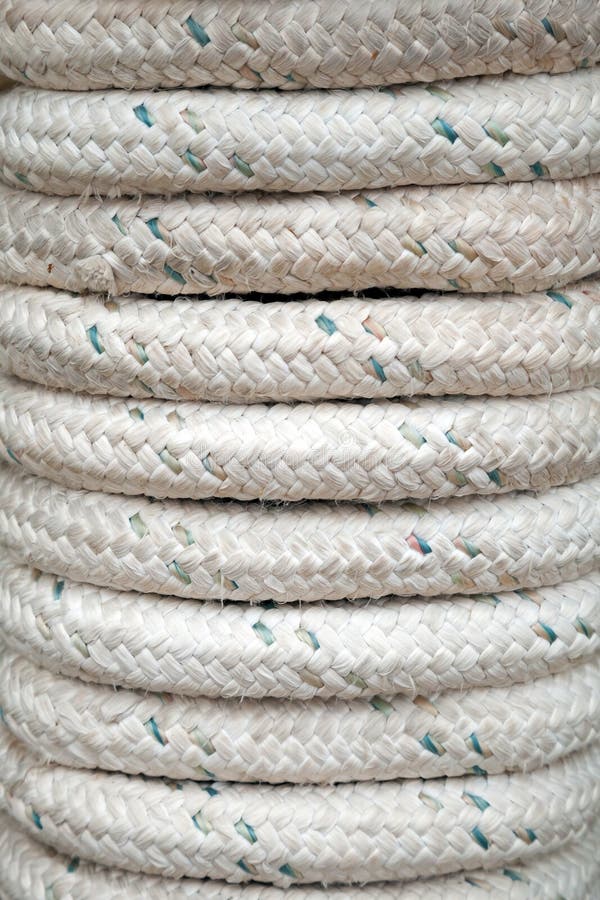 Bundle of Rope on the Mooring Bollard Stock Image - Image of lashing ...