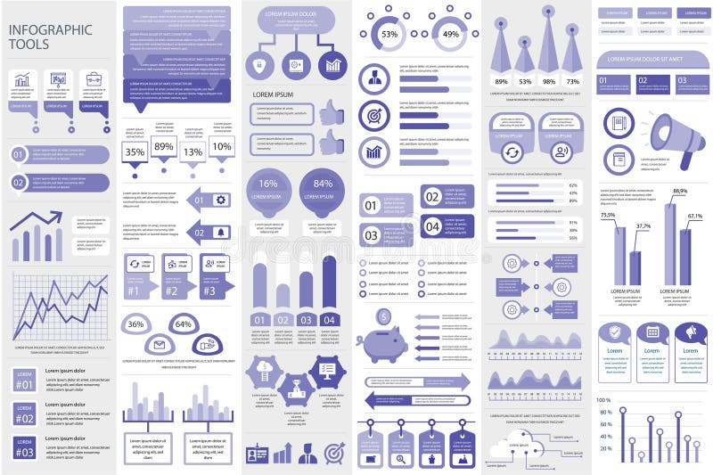Bundle Business and Finance Infographics Presentation Slides Template. Different Charts ...