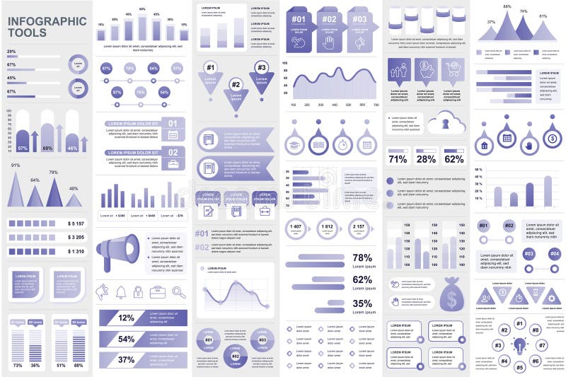 Bundle Business and Finance Infographics Presentation Slides Template. Different Charts ...