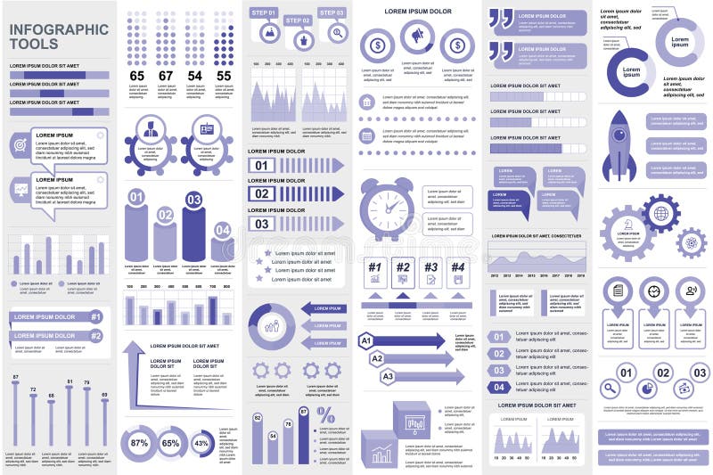 Bundle Business and Finance Infographics Presentation Slides Template. Different Charts ...