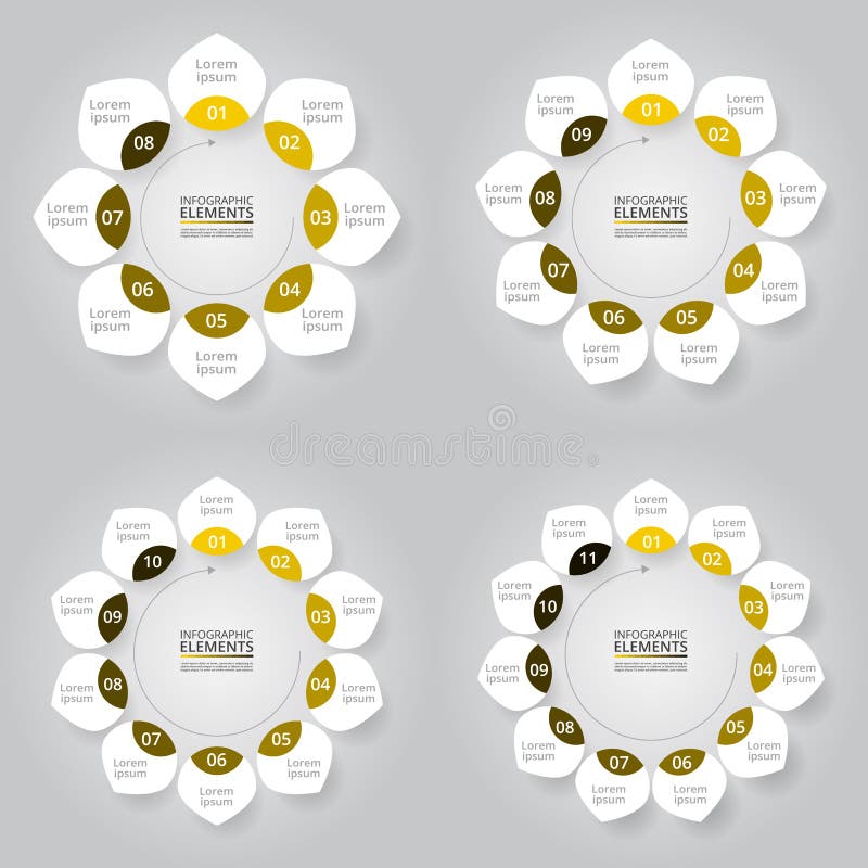 Bundle Infographic Elements Stock Vector - Illustration of chart ...