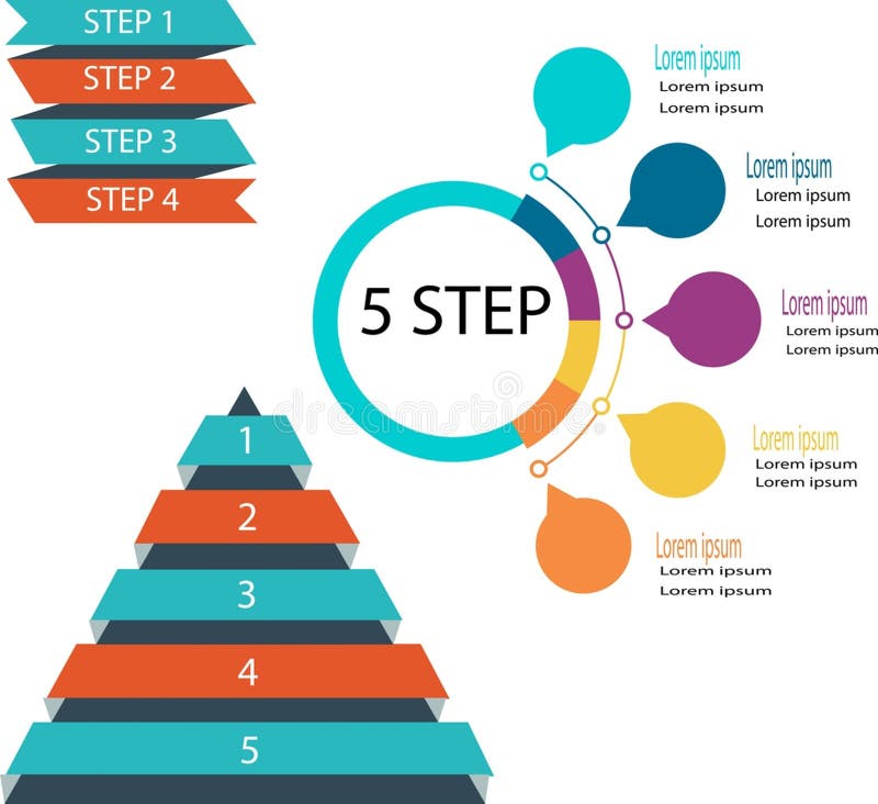 Bundle of 3 Infographic Elements Vector File Stock Vector ...