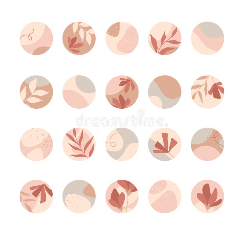 Bundle of Insta Highlights Covers Stock Vector - Illustration of shape ...