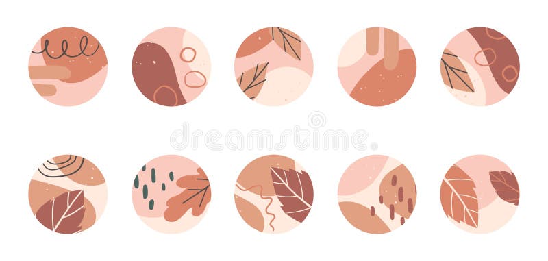 Bundle of Insta Highlights Covers Stock Vector - Illustration of ...
