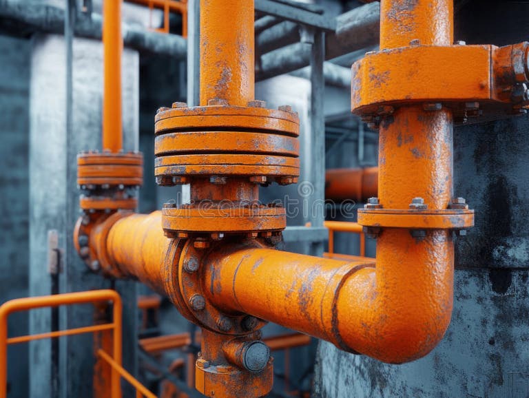 Connected Pipes stock photo. Image of mechanical, components - 380282806