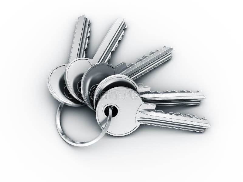 Bundle of keys stock illustration. Illustration of security - 10302516
