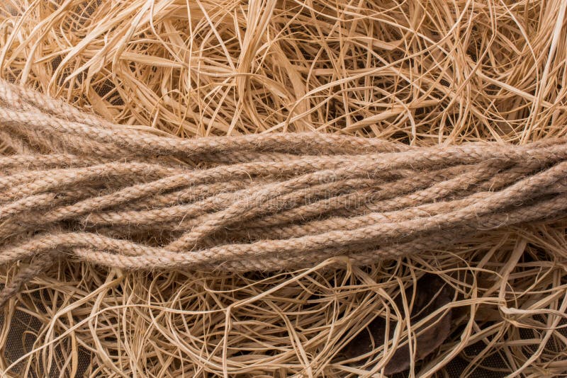 Rope and straw stock photo. Image of white, straw, black - 159551802