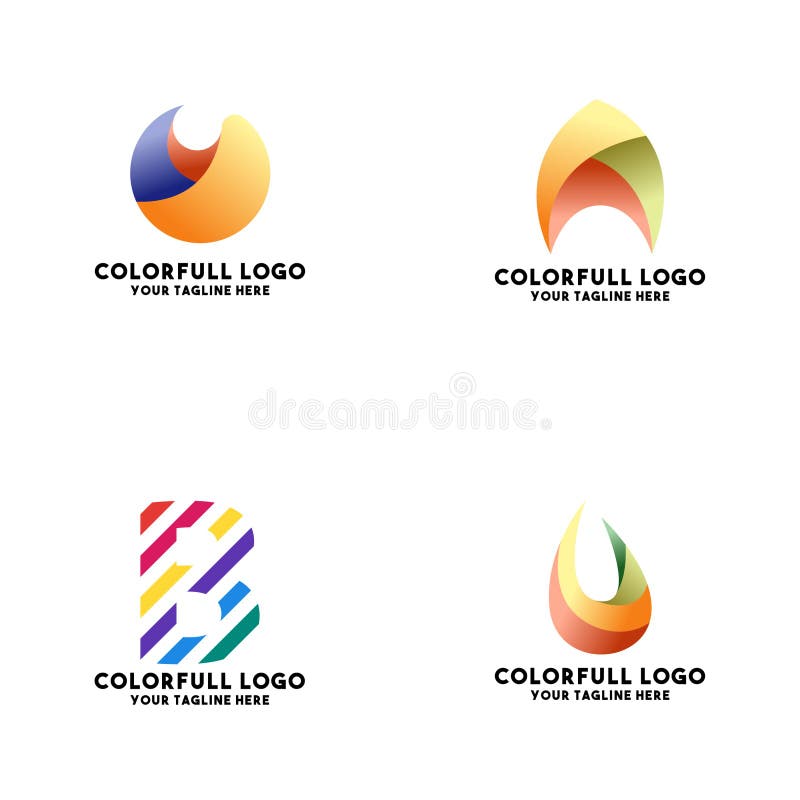 Bundle Logo Modern Trend Concept Stock Vector - Illustration of drawing ...