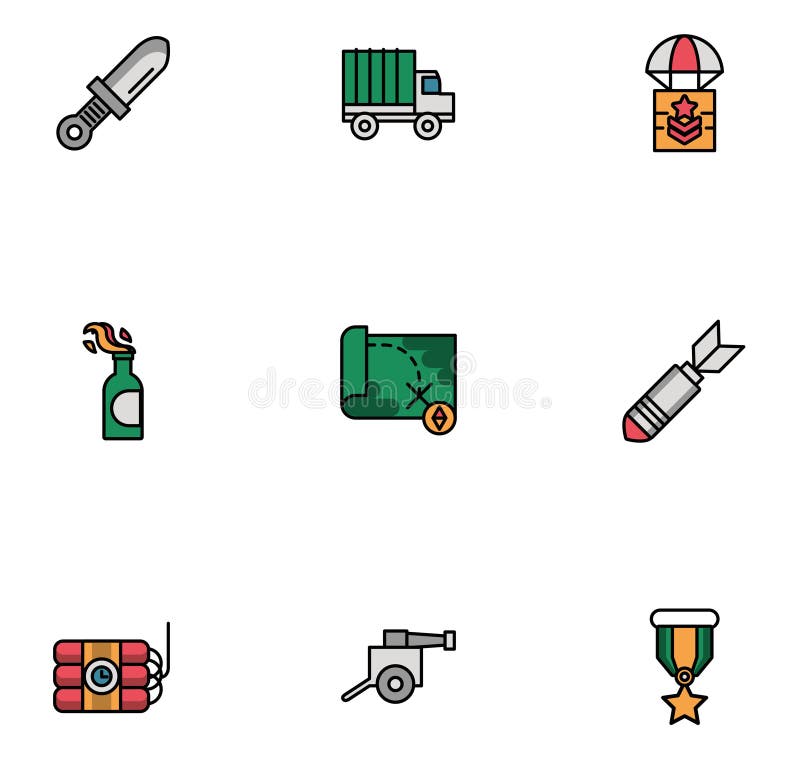 Military Map Icons Stock Illustrations – 1,794 Military Map Icons Stock ...