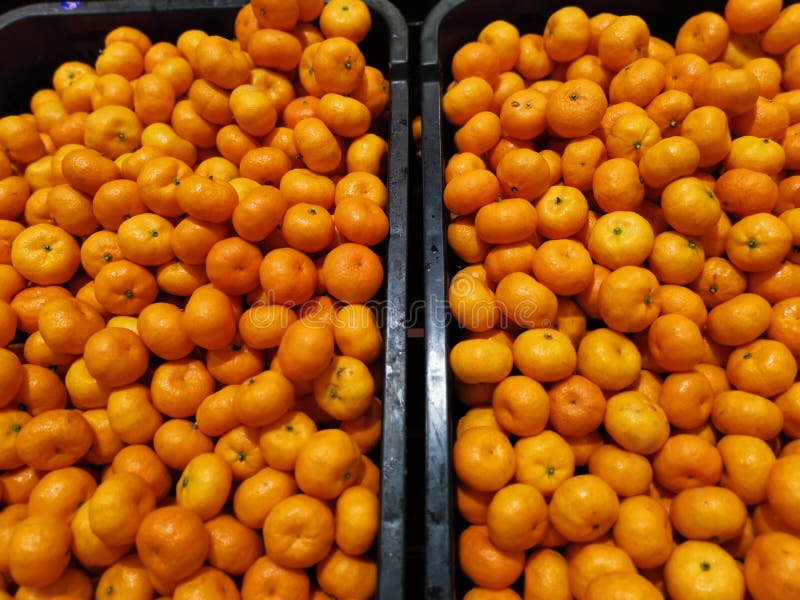 Bundle of the Mini China Honey Mandarin Orange. Stock Photo - Image of ...