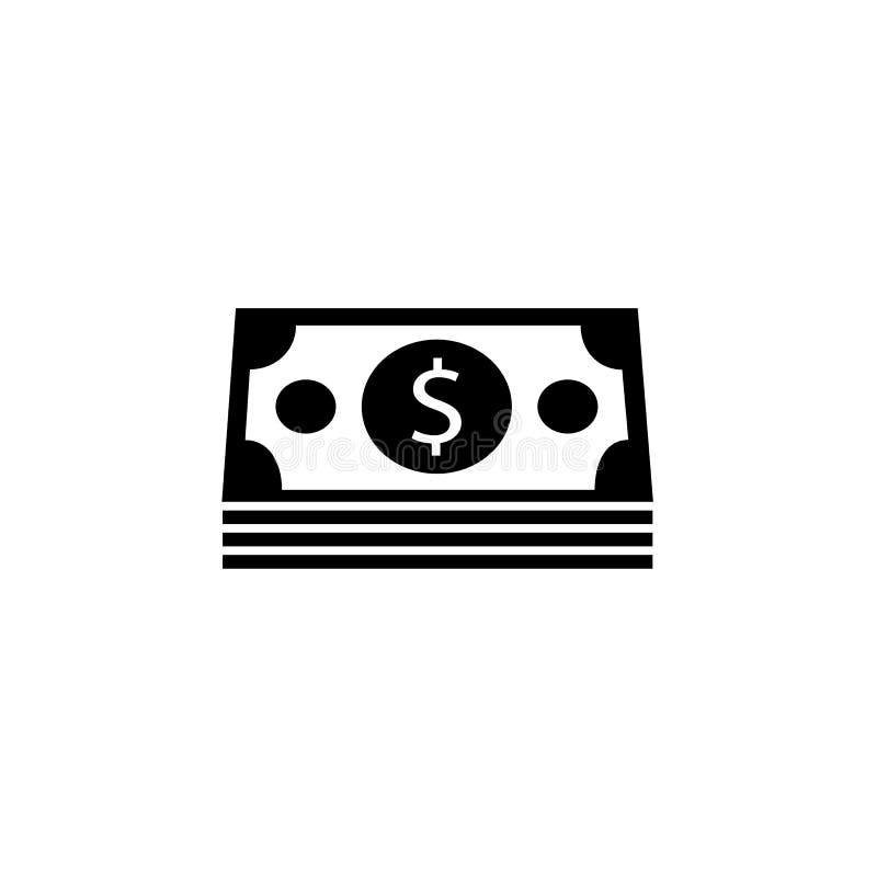 Bundle of Money Coin Solid Icon, Finance Business Stock Vector ...
