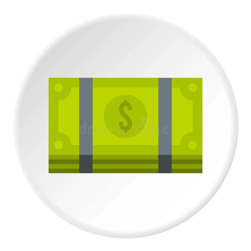Bundle of Money Icon Circle Stock Vector - Illustration of banking ...