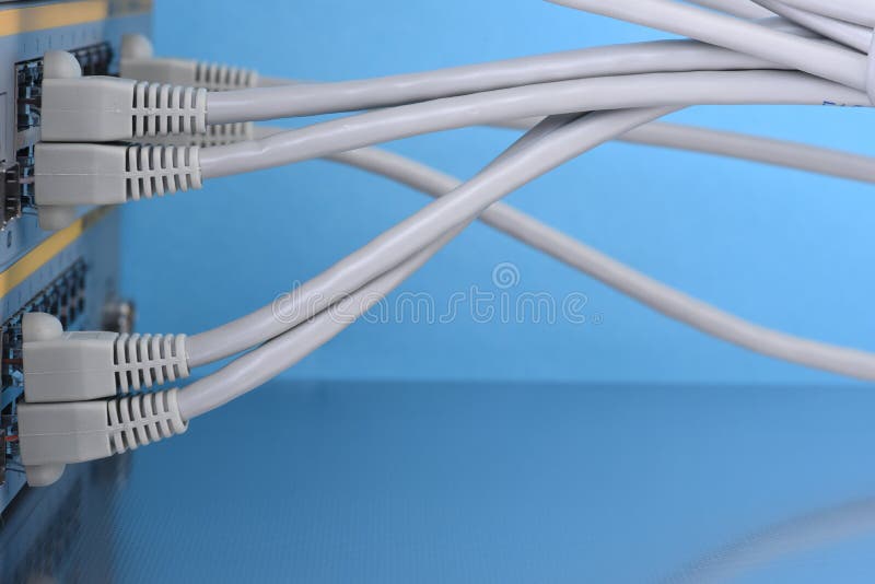 Bundle of network cables stock photo. Image of abstract - 26551992