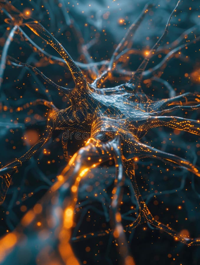 A Bundle of Neurons from the Brain, Ideal for Medical and Educational ...