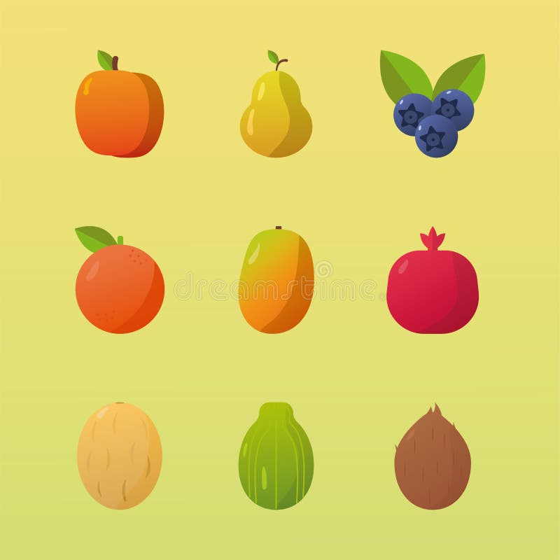 Number Nine Fruits Stock Illustrations – 43 Number Nine Fruits Stock ...