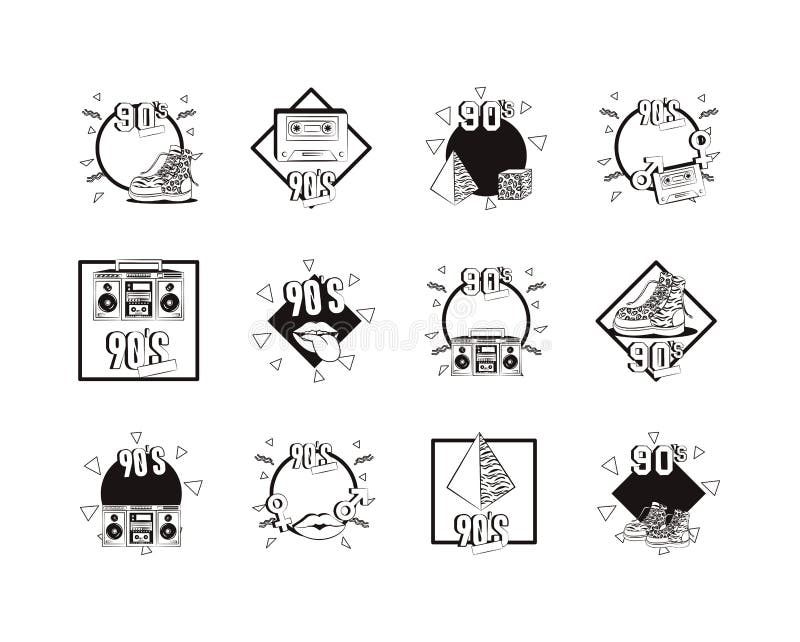 Number Icons Decade Stock Illustrations – 19 Number Icons Decade Stock ...