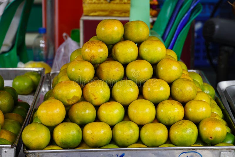 Bundle of Orange Sold in Local Market. Stock Photo - Image of food ...