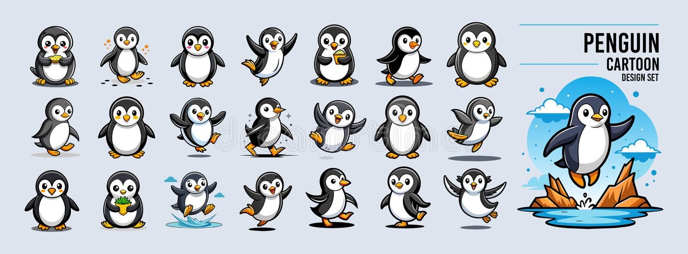 Penguin Pose Stock Illustrations – 1,306 Penguin Pose Stock ...
