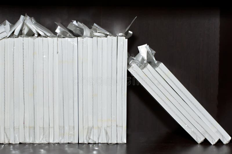 Bundle photo paper stock image. Image of empty, dark - 39832021