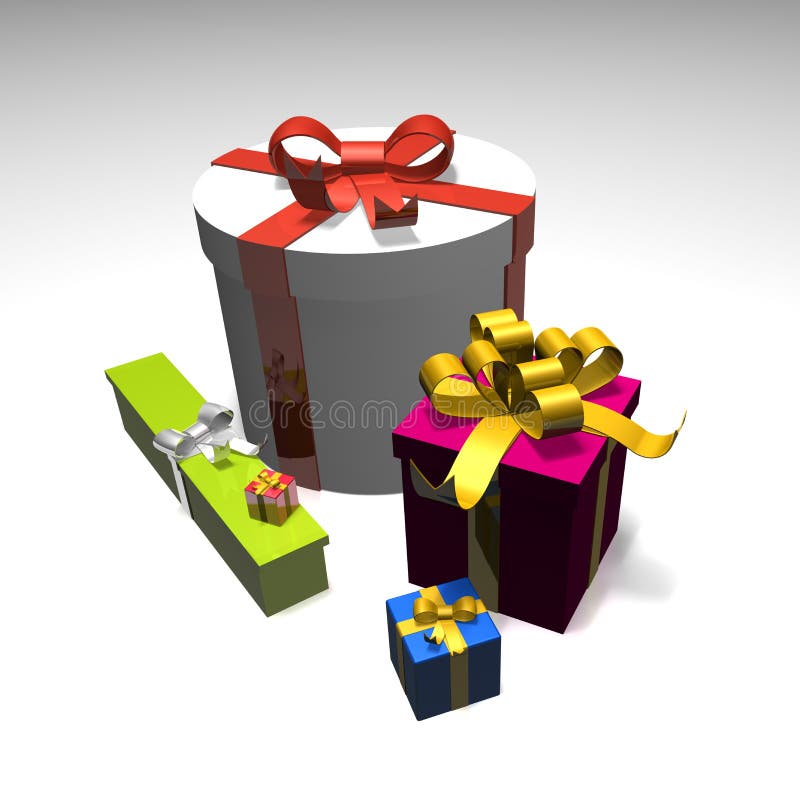 Bundle of presents stock illustration. Illustration of retail - 23726379