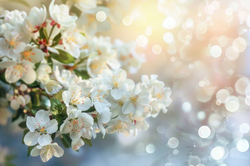 Bundle Pure White Flowers Natural Branch Stock Photos - Free & Royalty ...