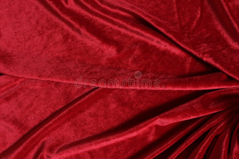 Bundle of Red Velvet Fabric Overhead View Stock Photo - Image of smooth ...
