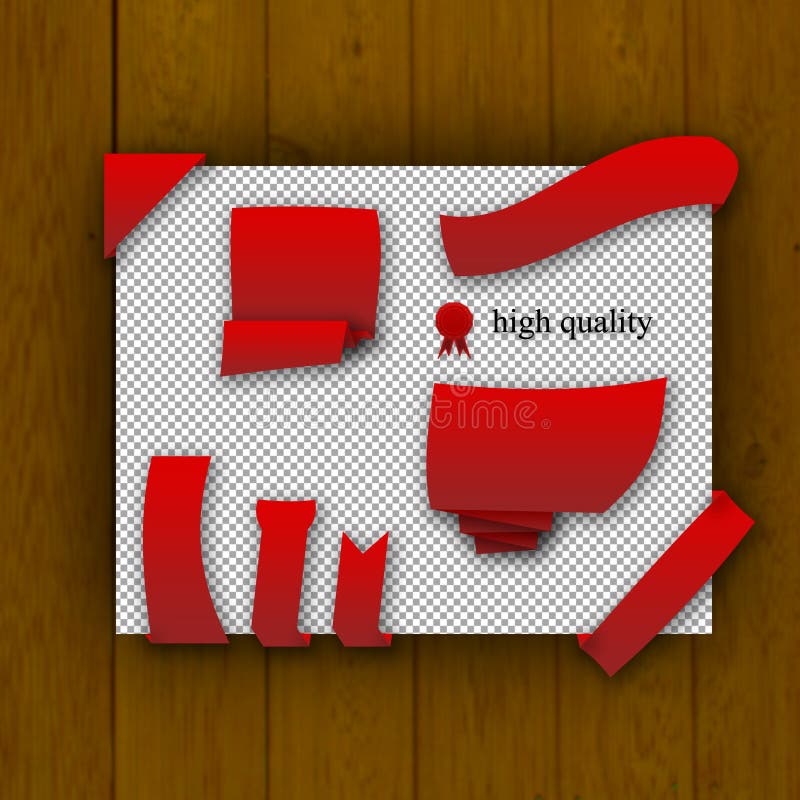 Bundle of Red Web Elements. Stock Illustration - Illustration of form ...