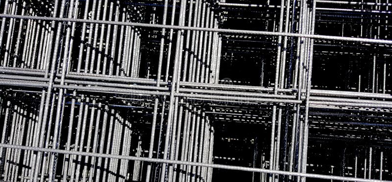 A Bundle of Rebar Waiting on a Construction Project Stock Photo - Image ...