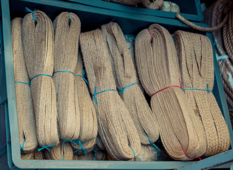 Bundle of Rope for Sale in View Stock Image - Image of ropes, twine ...