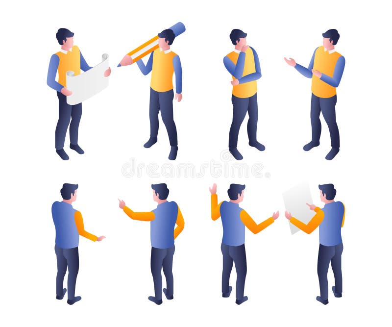 Bundle Set of Human Movement Positions Stock Vector - Illustration of ...