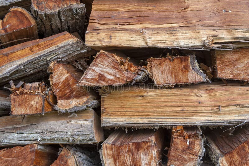 Bundle of Split Reddish Logs Sold As Firewood Stock Image - Image of ...