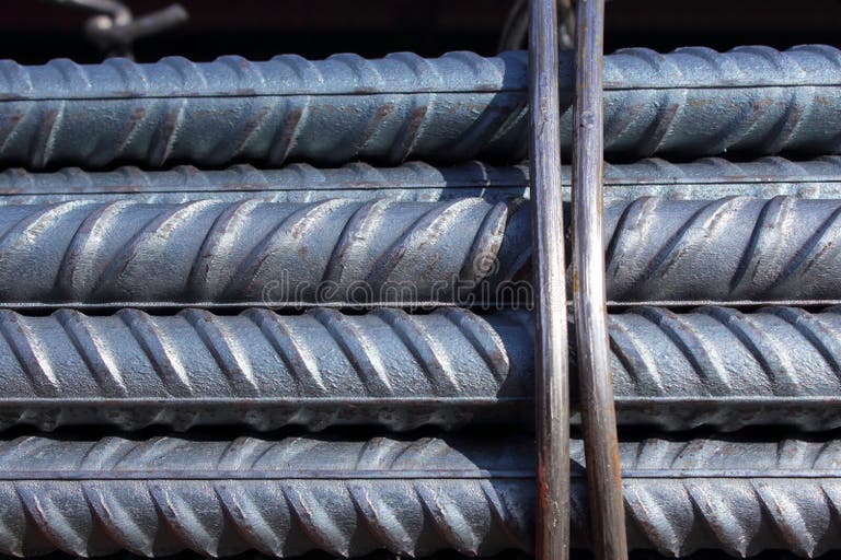 Bundle of Steel Reinforcement Bars Stock Photo - Image of bars ...