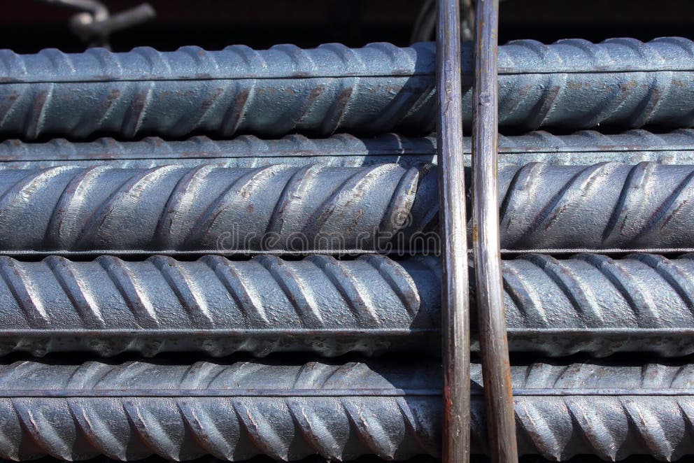 Bundle of Steel Reinforcement Bars Stock Photo - Image of bars ...