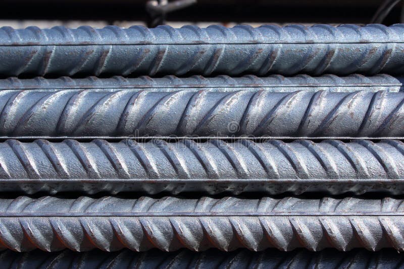 Bundle of Steel Reinforcement Bars Stock Image - Image of bars, bundle ...