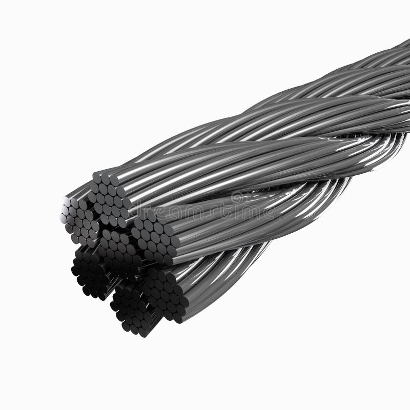 Bundle of steel wires stock illustration. Illustration of tuft - 99118781