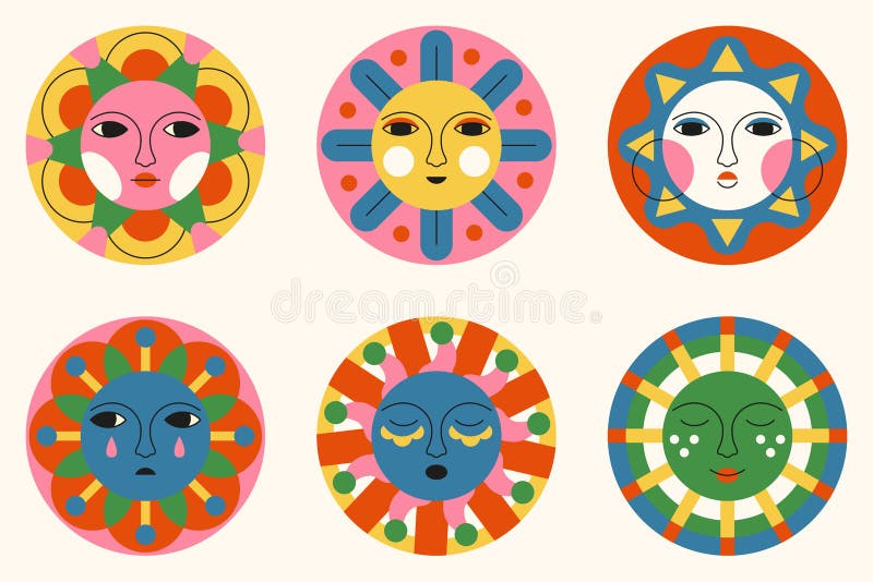 Abstract sun vector stock vector. Illustration of flat - 245912621