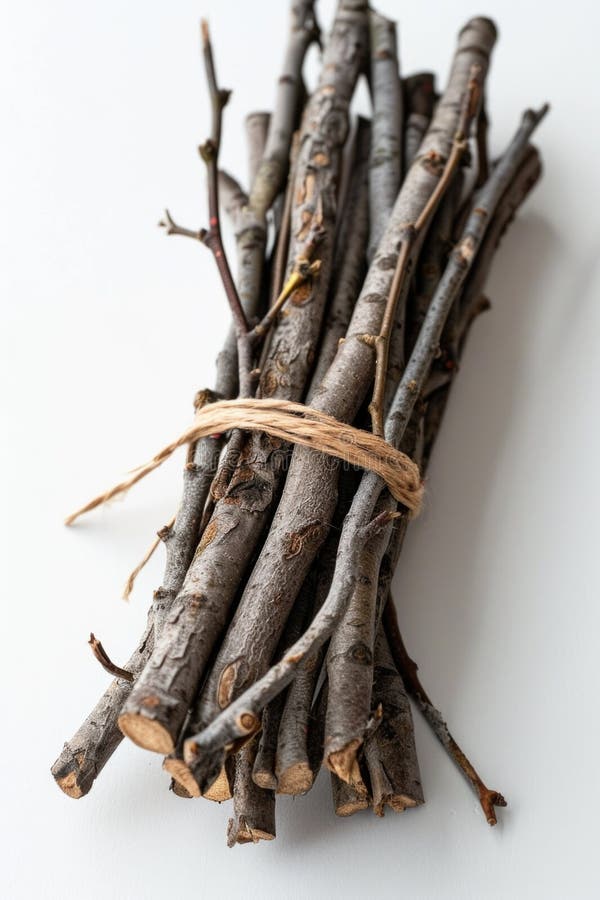 Bundle Twigs Tied Together White Background Stock Photos - Free ...